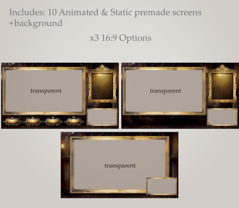 Medieval Stream Overlay for Twitch & OBS | Animated Stream Pack ...
