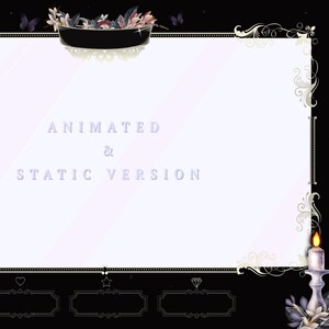 Gothic Animated Stream Screen Overlays, Twitch Pack, Vtuber, Overlays ...