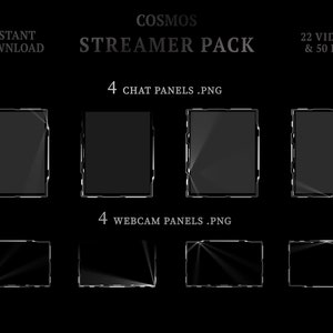 Black Space Animated Stream Pack, Dark Animated Overlay, Full Package ...