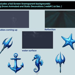 Animated Stream Pack | Underwater Twitch Overlays | Scenes Alerts ...