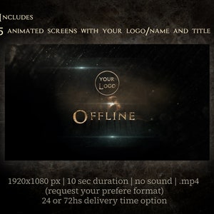 Custom Medieval Scenes | Animated Stream Scenes Package, Twitch Pack ...