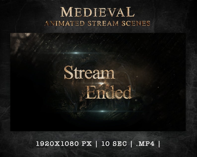 Animated Medieval Stream Scenes: Twitch Overlay Package - Etsy