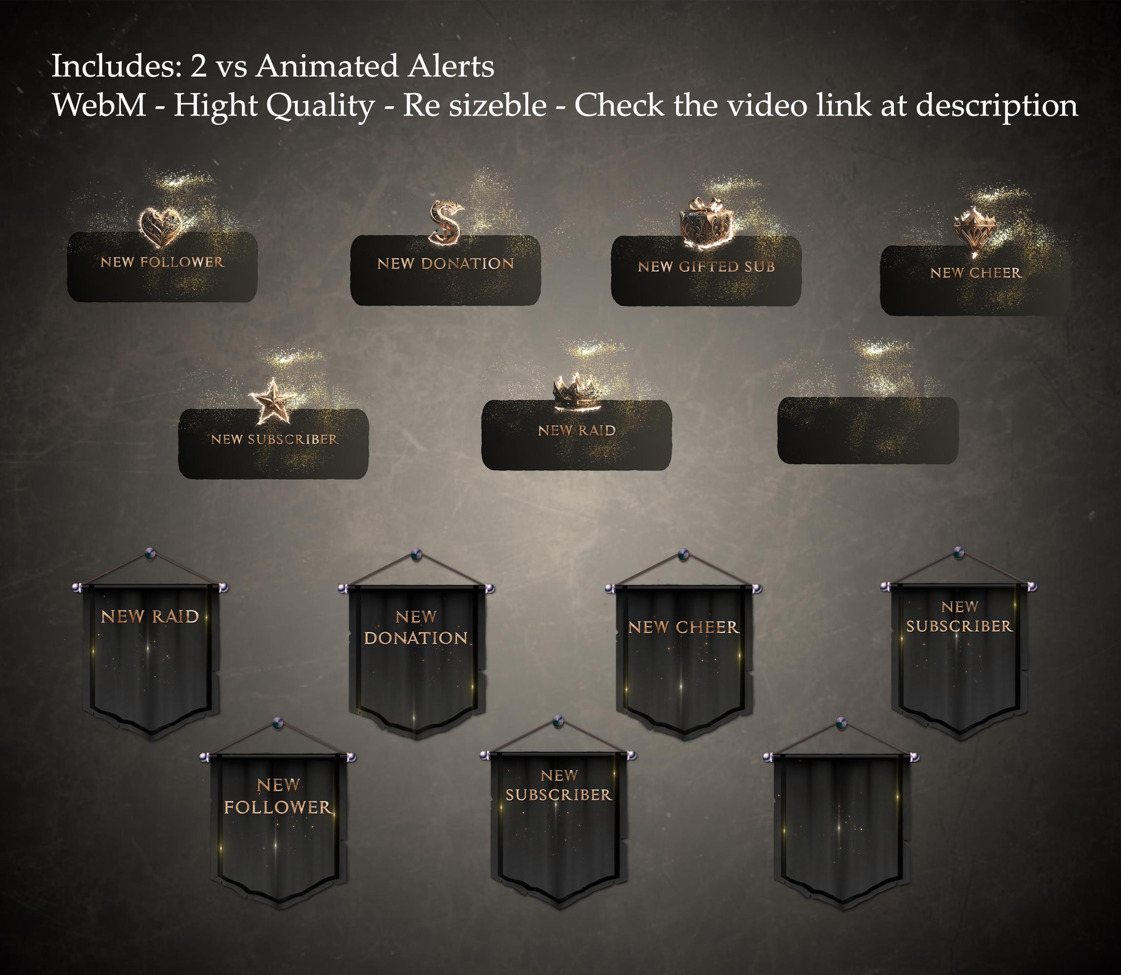 Animated Dungeons and Dragons Stream Overlay Pack | Medieval Twitch ...