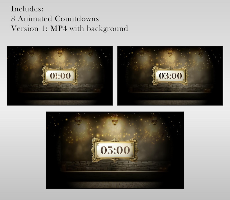 Animated Golden Kingdom Stream Timer Countdown (digital Download) - Etsy