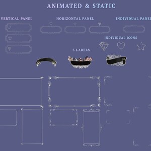 Gothic Animated Stream Screen Overlays, Twitch Pack, Vtuber, Overlays Screens for Streamers - Etsy