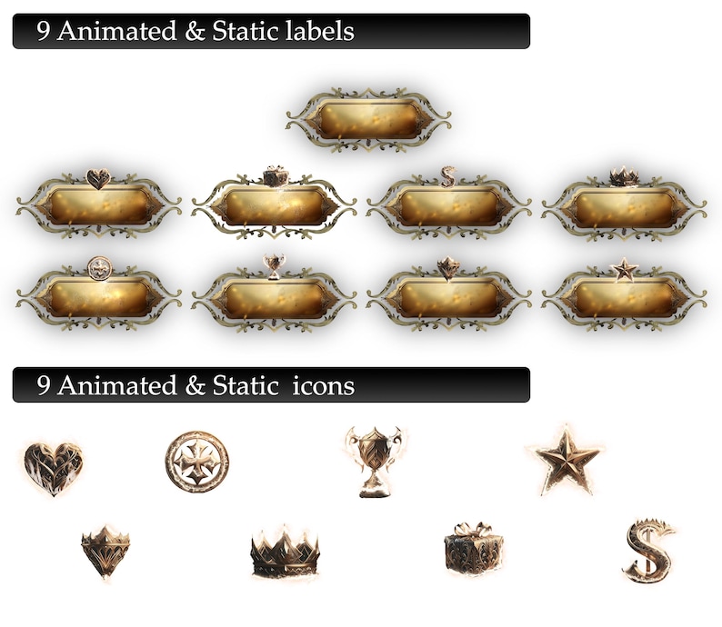 Medieval Animated Stream Package: Dark Fantasy Gothic Theme - Etsy