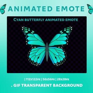 Animated Butterfly Emote | Twitch Badge | Emote for Discord | Stream ...
