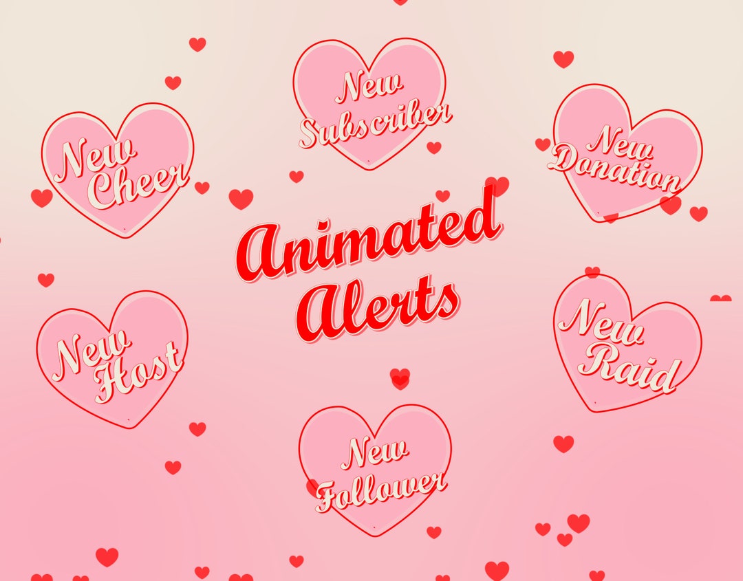 Twitch Animated Stream Alerts | Hearts, Love, Valentines, Stream Alerts ...