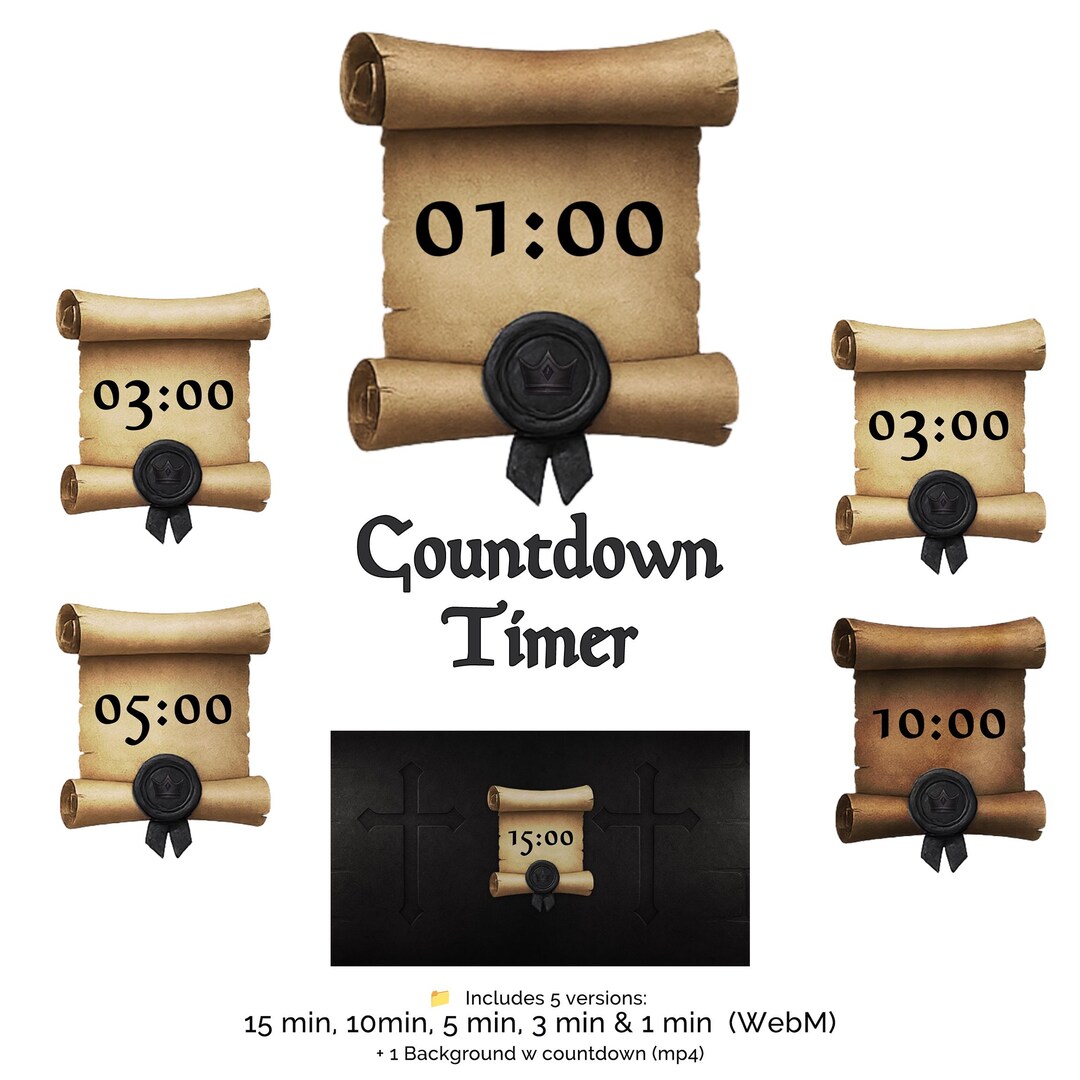 Stream Countdown Timer: Gothic Medieval Twitch Streamer Starting ...