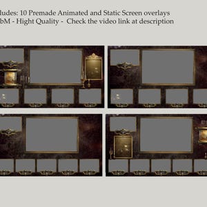 Animated Dungeons and Dragons Stream Overlay: Medieval Twitch Overlays ...