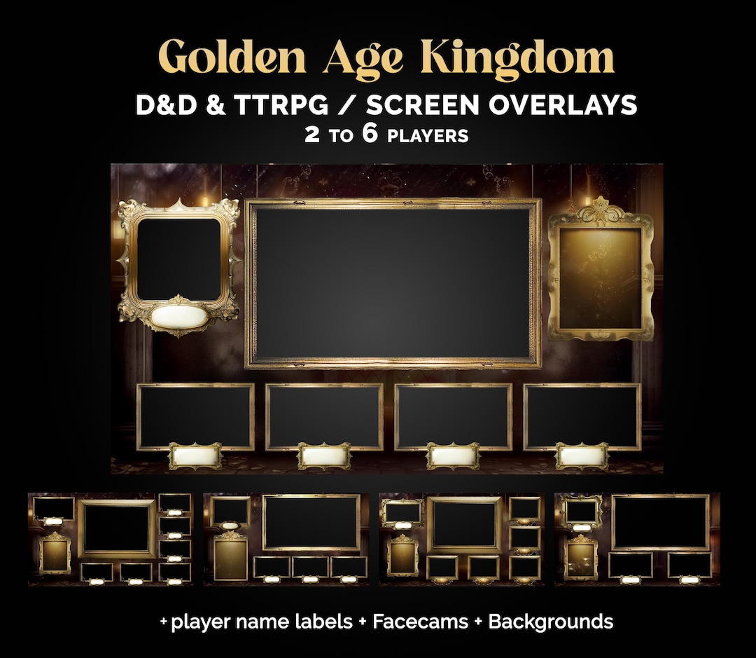 Twitch Overlays Package for Livestream Dungeons and Dragons, Fantasy ...