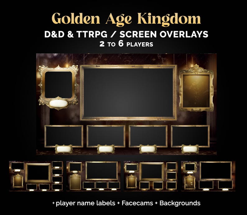 Viking Kingdom Stream Overlay: Animated D&D, TTRPG Screens (webm, PNG ...