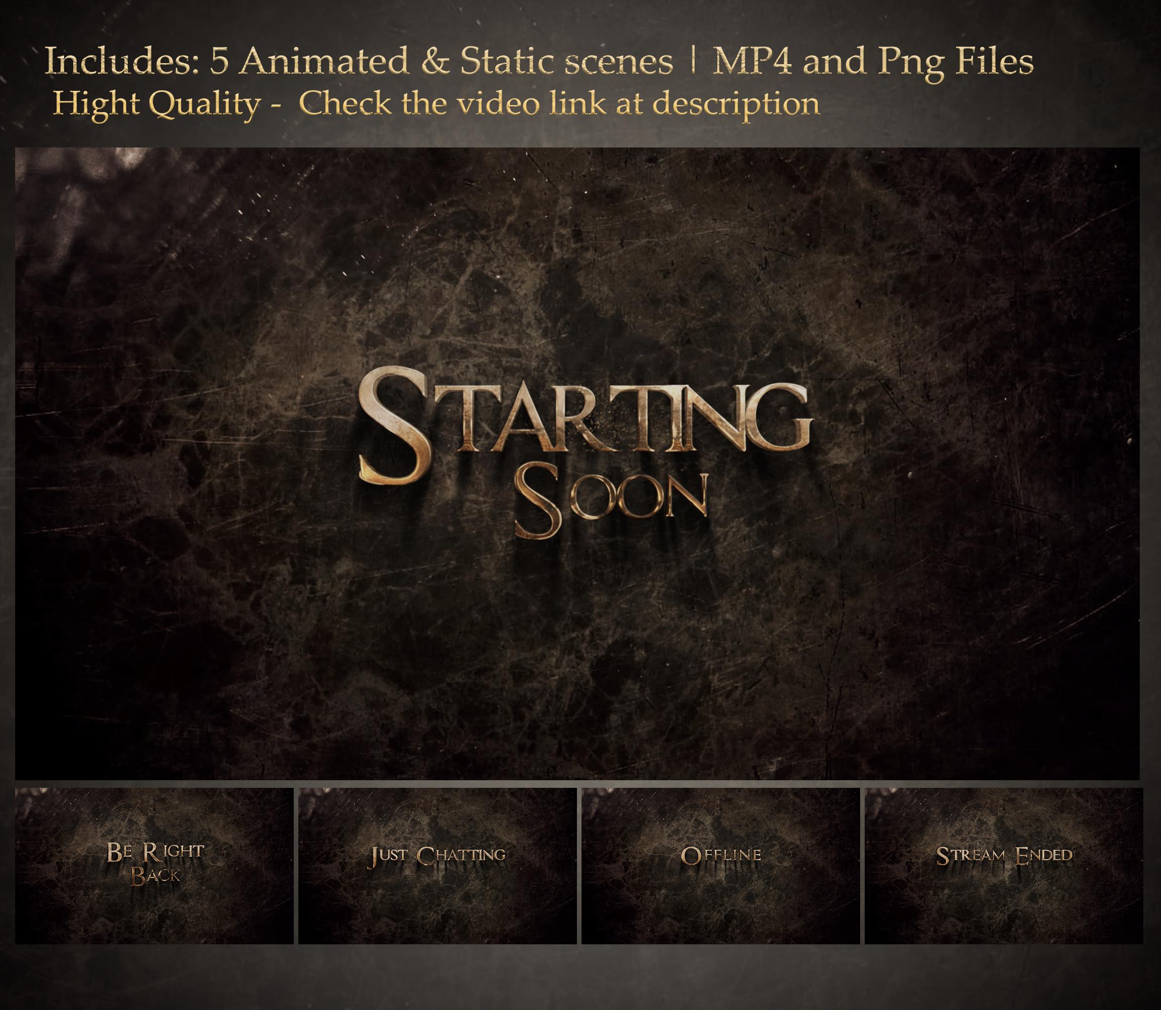 Animated Dungeons and Dragons Stream Overlay Pack | Medieval Twitch ...