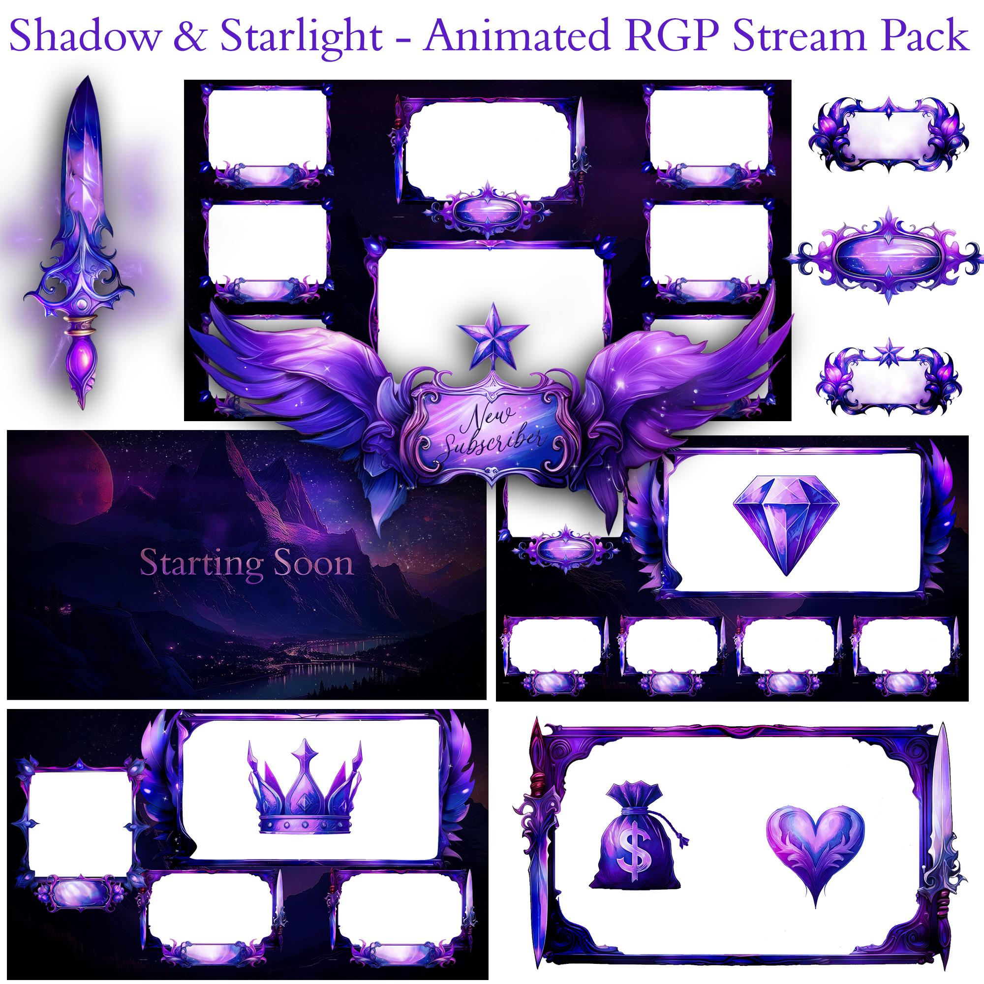 Celestial Animated Stream Pack: DND, Vtuber Screens - Etsy