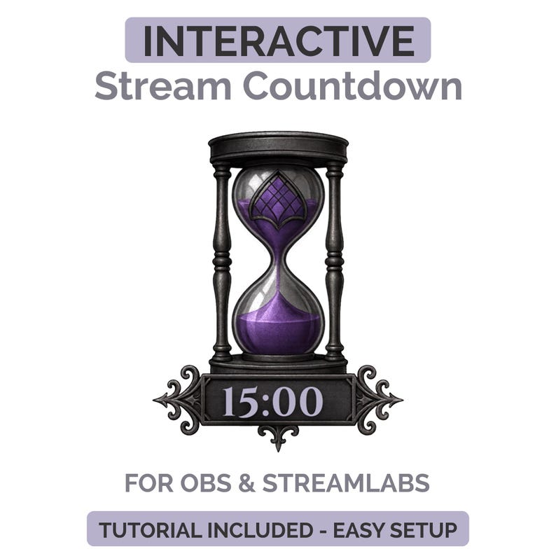 Interactive Stream Countdown | OBS and Streamlabs Timer | Custom Themes ...