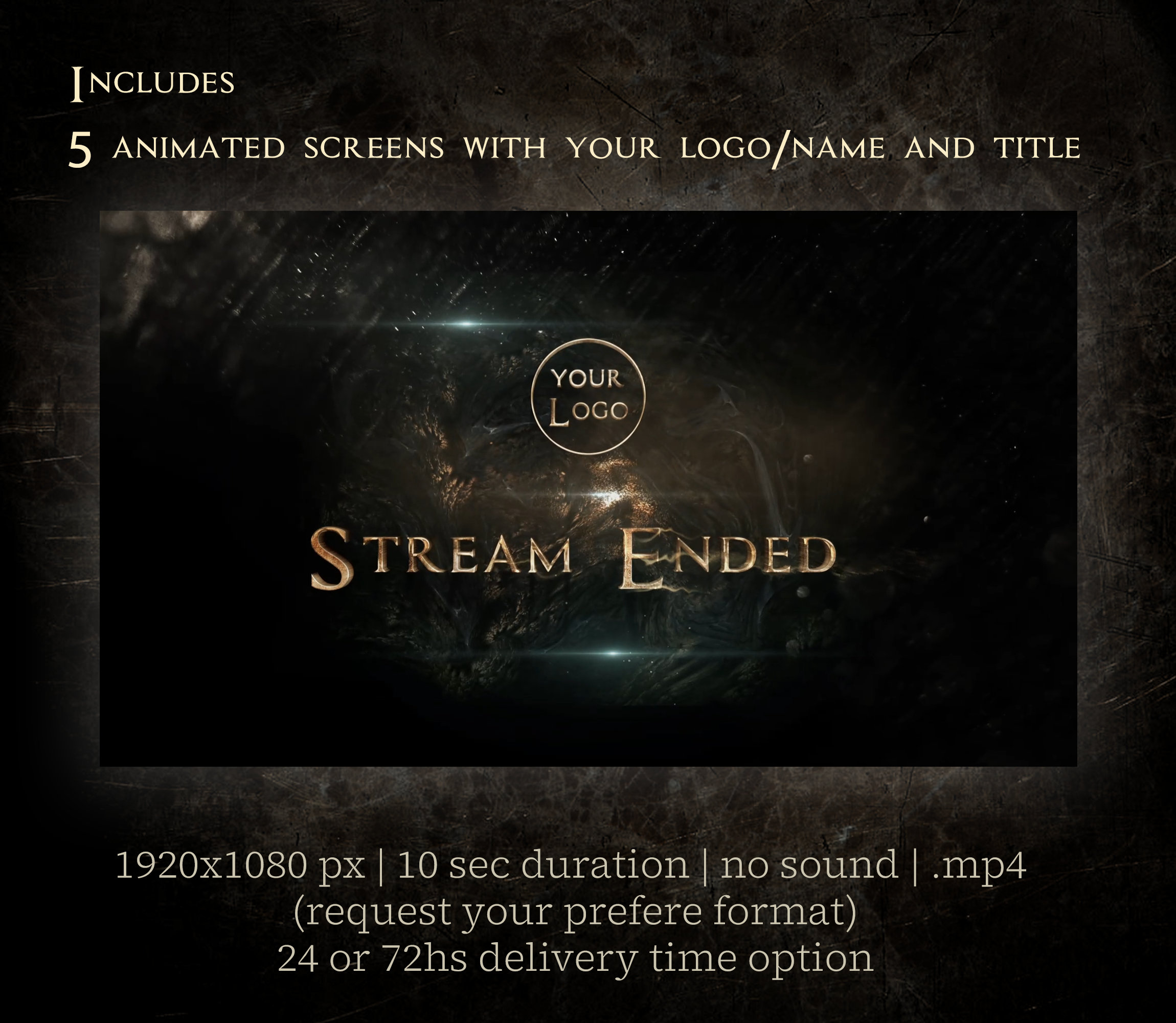 Custom Medieval Scenes | Animated Stream Scenes Package, Twitch Pack ...