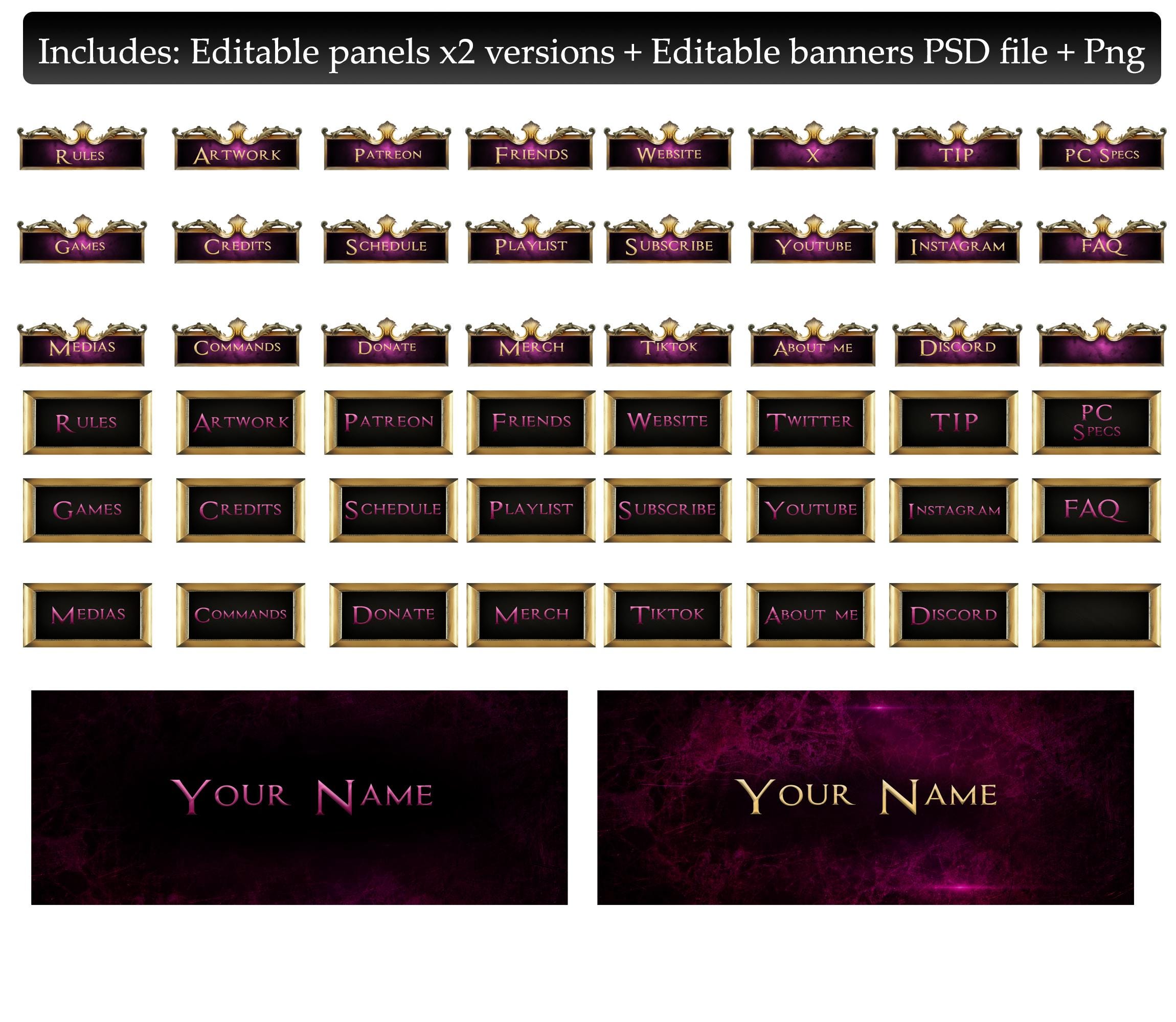 Medieval Animated Stream Package: Dark Fantasy Gothic Theme - Etsy