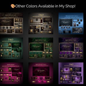 Animated Dungeons and Dragons Stream Pack: Purple and Gold Twitch ...