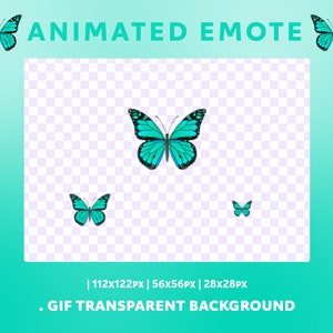 Animated Butterfly Emote | Twitch Badge | Emote for Discord | Stream ...