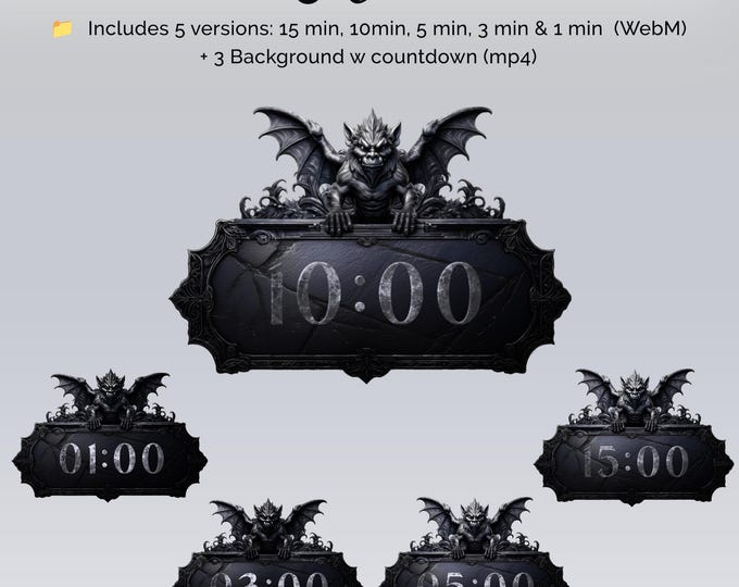 Stream Countdown Simple Neon | Customizable | 3 Min, 5 Min, 10 Min | Starting Soon | Streamer ...