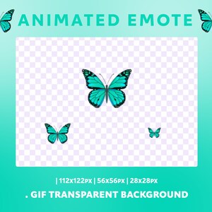 Animated Emote Pack | Colorful Butterflies Twitch Emote Pack, Discord ...