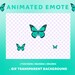 Animated Emote Pack Colorful Butterflies Twitch Emote Pack, Discord ...