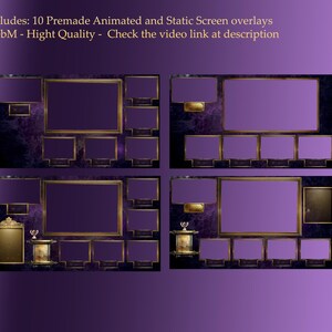 Animated Dungeons and Dragons Stream Pack: Purple and Gold Twitch ...