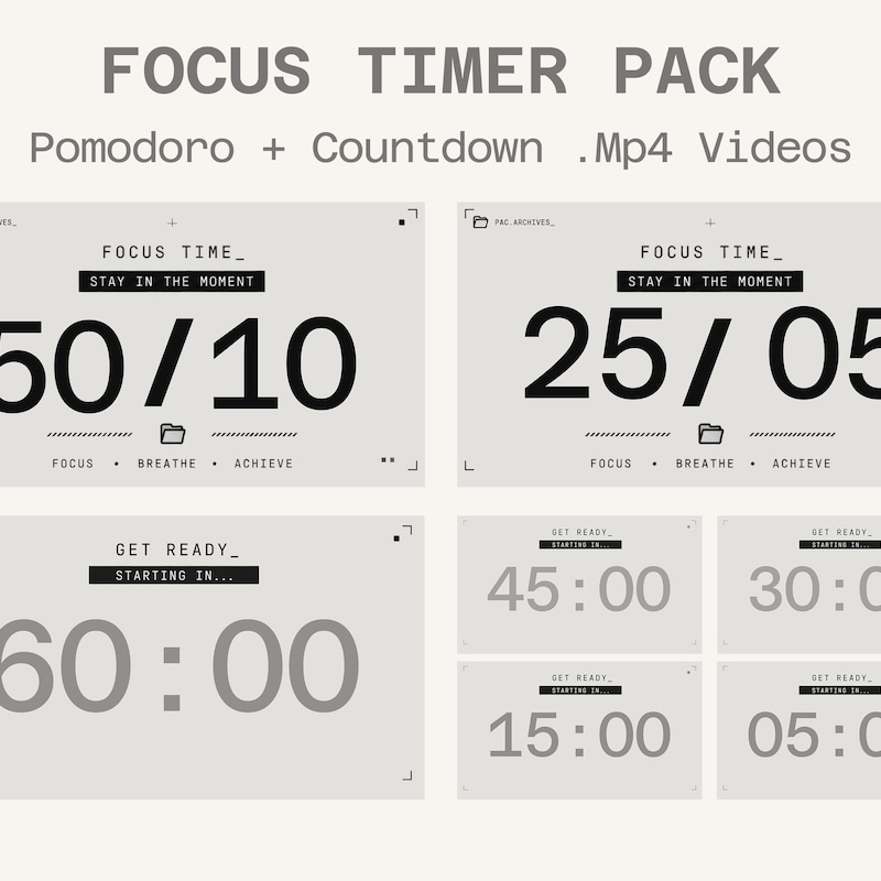 Pomodoro Timer Clock - Etsy