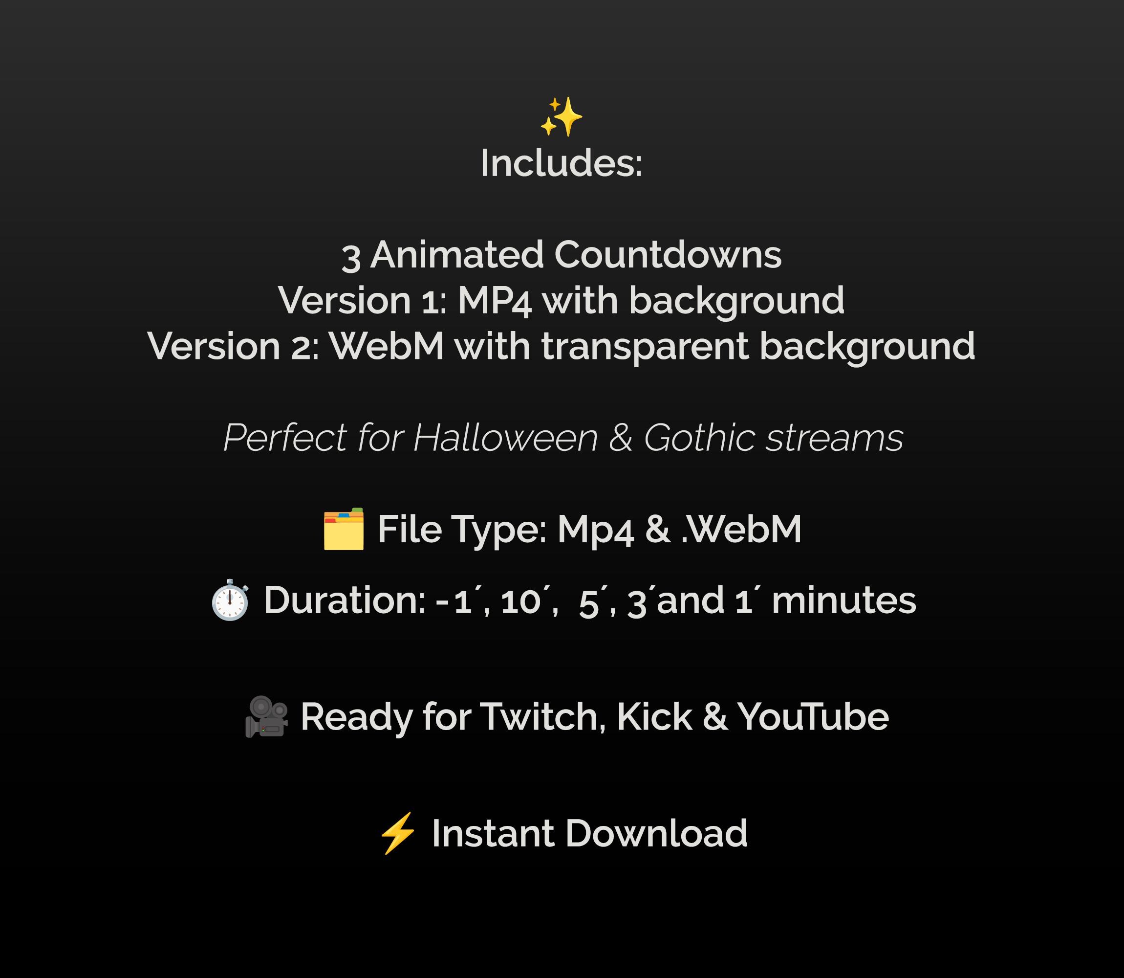 Animated Stream Timer: Gothic Medieval Countdown (MP4 & Webm) - Etsy