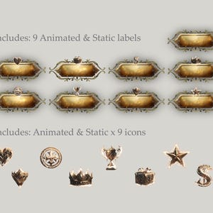 Animated Dungeons and Dragons Stream Overlay: Medieval Twitch Overlays ...