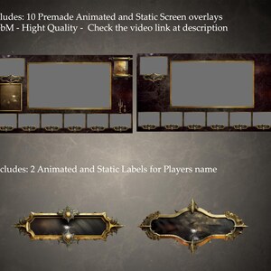 Animated Dungeons and Dragons Stream Overlay Pack | Medieval Twitch ...
