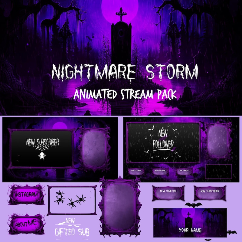 Nightmare Banner - Etsy