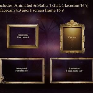 Royal Animated Stream Pack: Gold Medieval Twitch Overlay - Etsy
