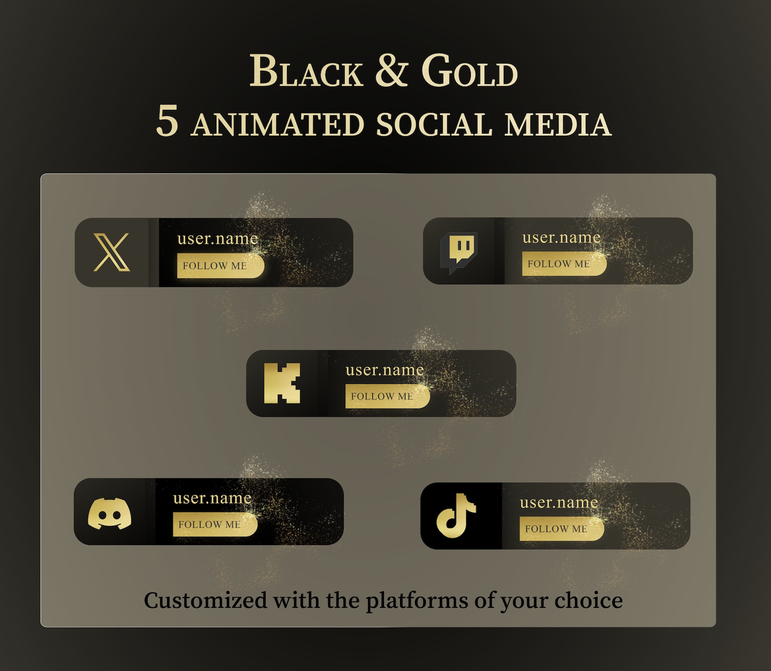 Custom Animated Social Media Lower Thirds, Twitch Animated Follow Popup, Popup Stream Overlay ...