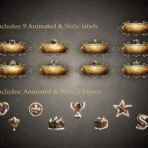 Animated Dungeons and Dragons Stream Overlay Pack | Medieval Twitch ...