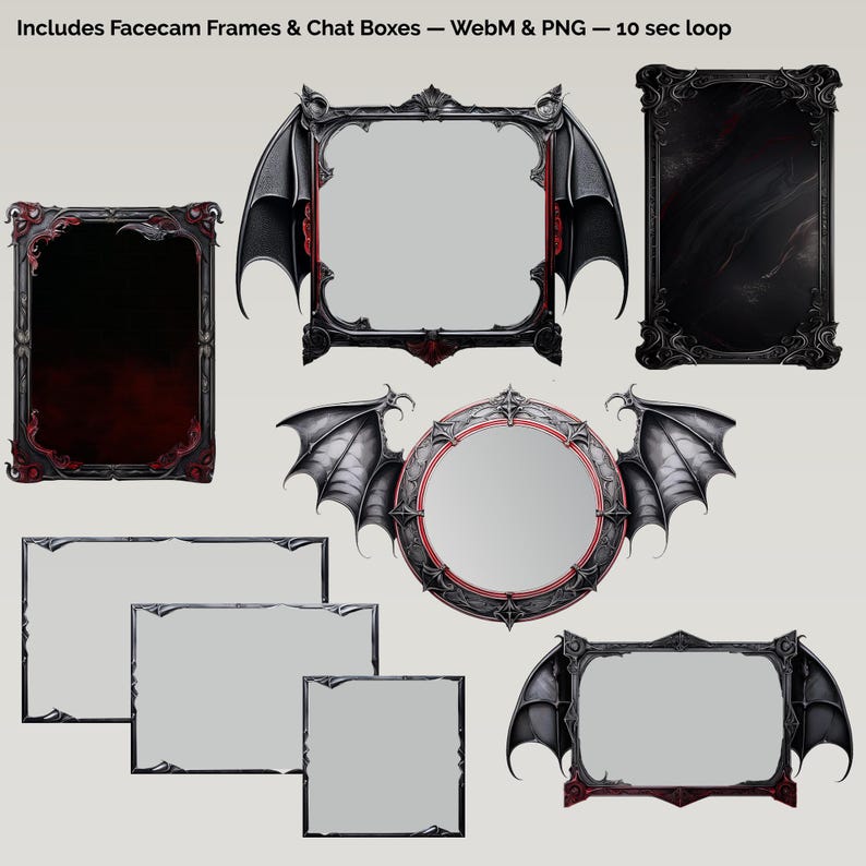 Vampire Gothic Castle Animated Stream Pack | Dark Fantasy Overlays ...