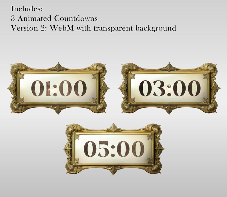 Animated Golden Kingdom Stream Timer Countdown (digital Download) - Etsy