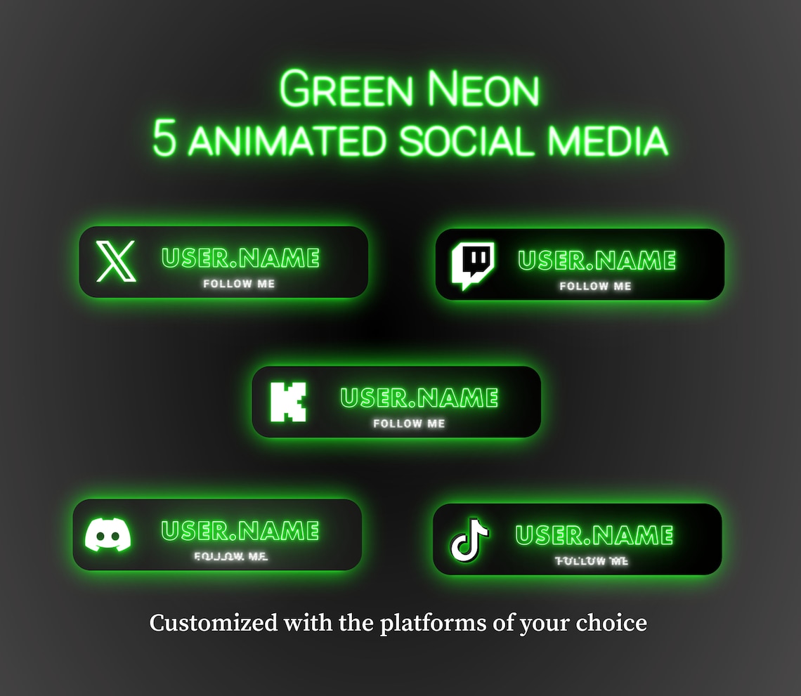 Custom Animated Social Media Lower Thirds, Twitch Animated Follow Popup, Popup Stream Overlay ...