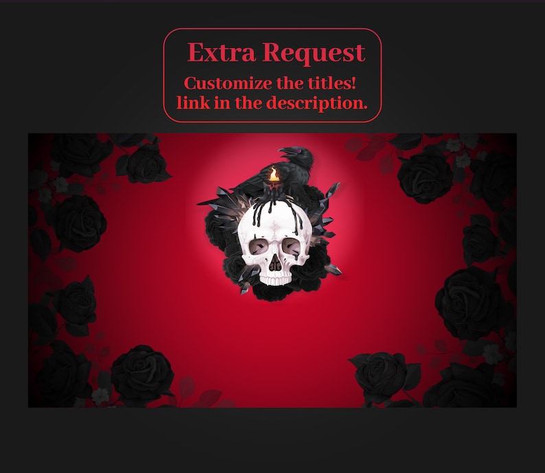 Red Gothic Animated Stream Screens Package, Twitch Pack, Overlays ...