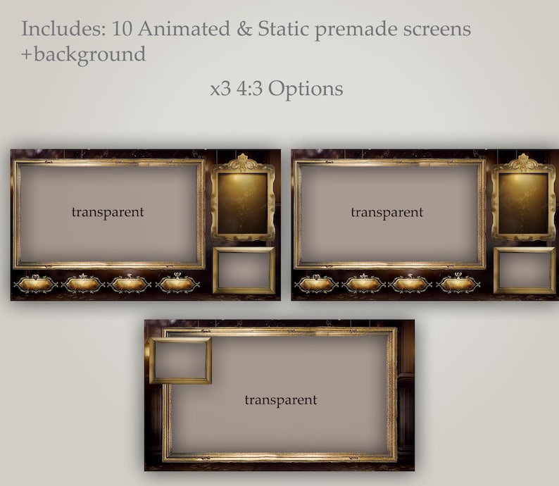 Medieval Stream Overlay for Twitch & OBS | Animated Stream Pack ...