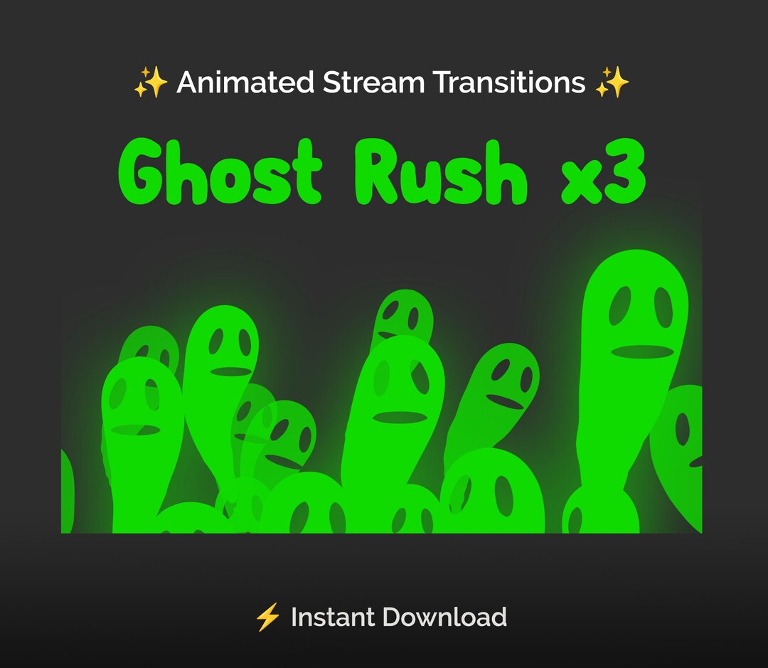 Animated Ghost Stream Transitions: Spooky Stinger for Twitch (webm) - Etsy