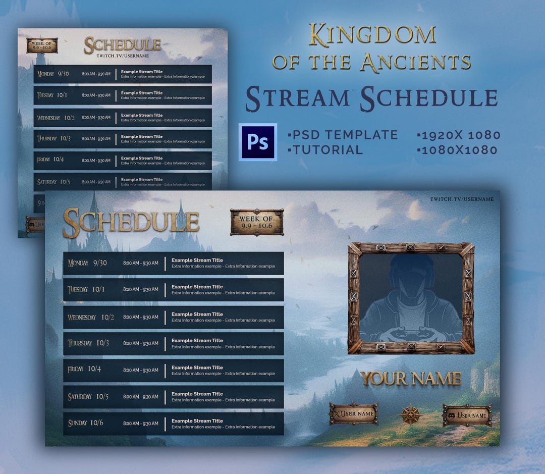 Kingdom Stream Schedule | Viking & Medieval Theme | Weekly Stream ...