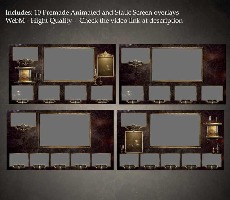 Animated Dungeons and Dragons Stream Overlay Pack | Medieval Twitch ...