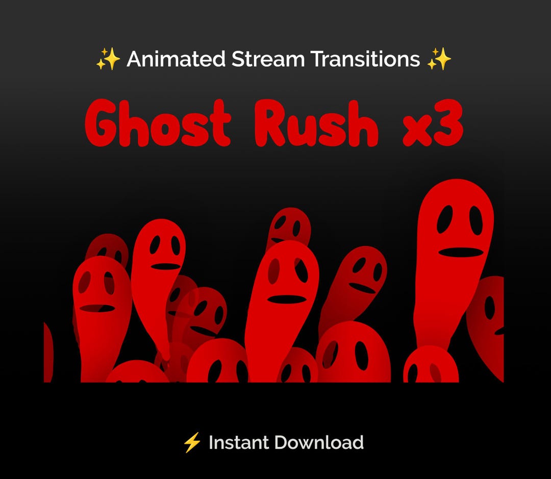 Ghost Stream Transitions: Animated Spooky Stinger (digital Download) - Etsy