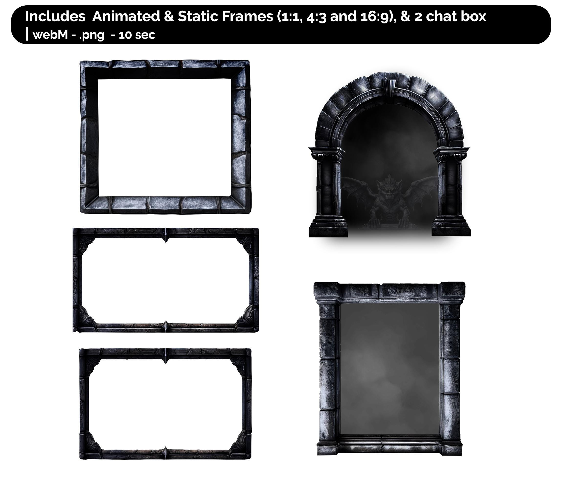 Dark Twitch Overlays Package for Livestream Dnd, RPG, Gothic, Horror ...