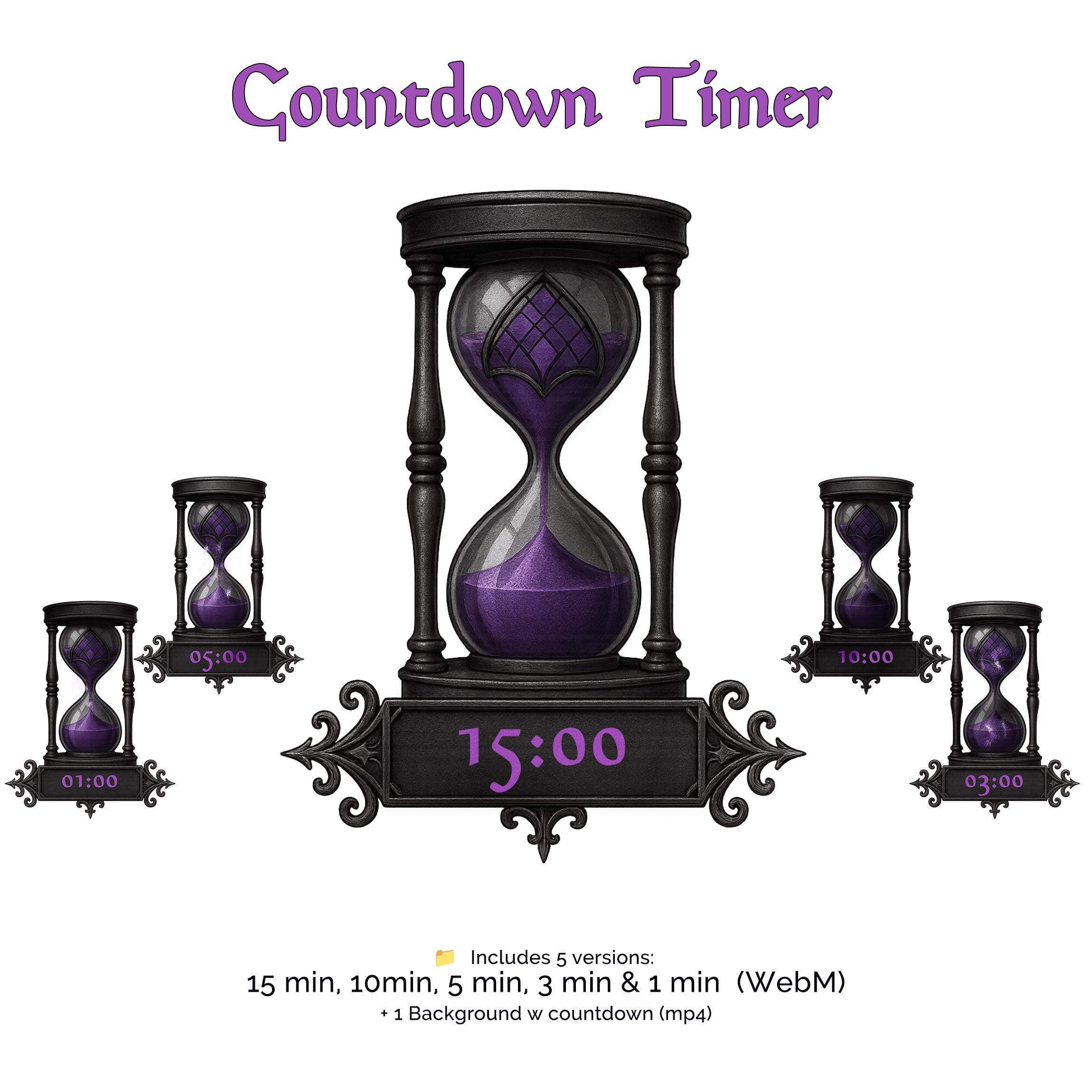 Stream Countdown Timer: Purple Gothic Medieval Twitch Streamer Starting ...