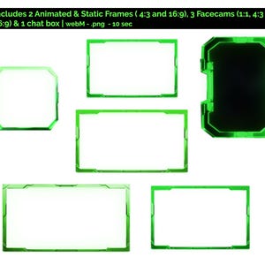 Green Neon Cyberpunk Animated Stream Overlay Pack - Etsy