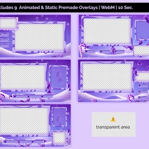 Candy Animated Stream Package - Festive Twitch Overlays, Holiday Sweet ...