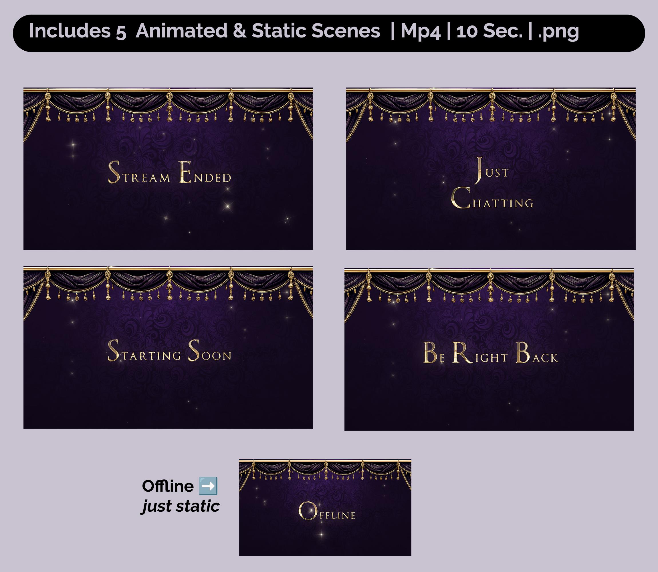 Animated Dungeons and Dragons Stream Overlay Pack | Medieval Twitch ...