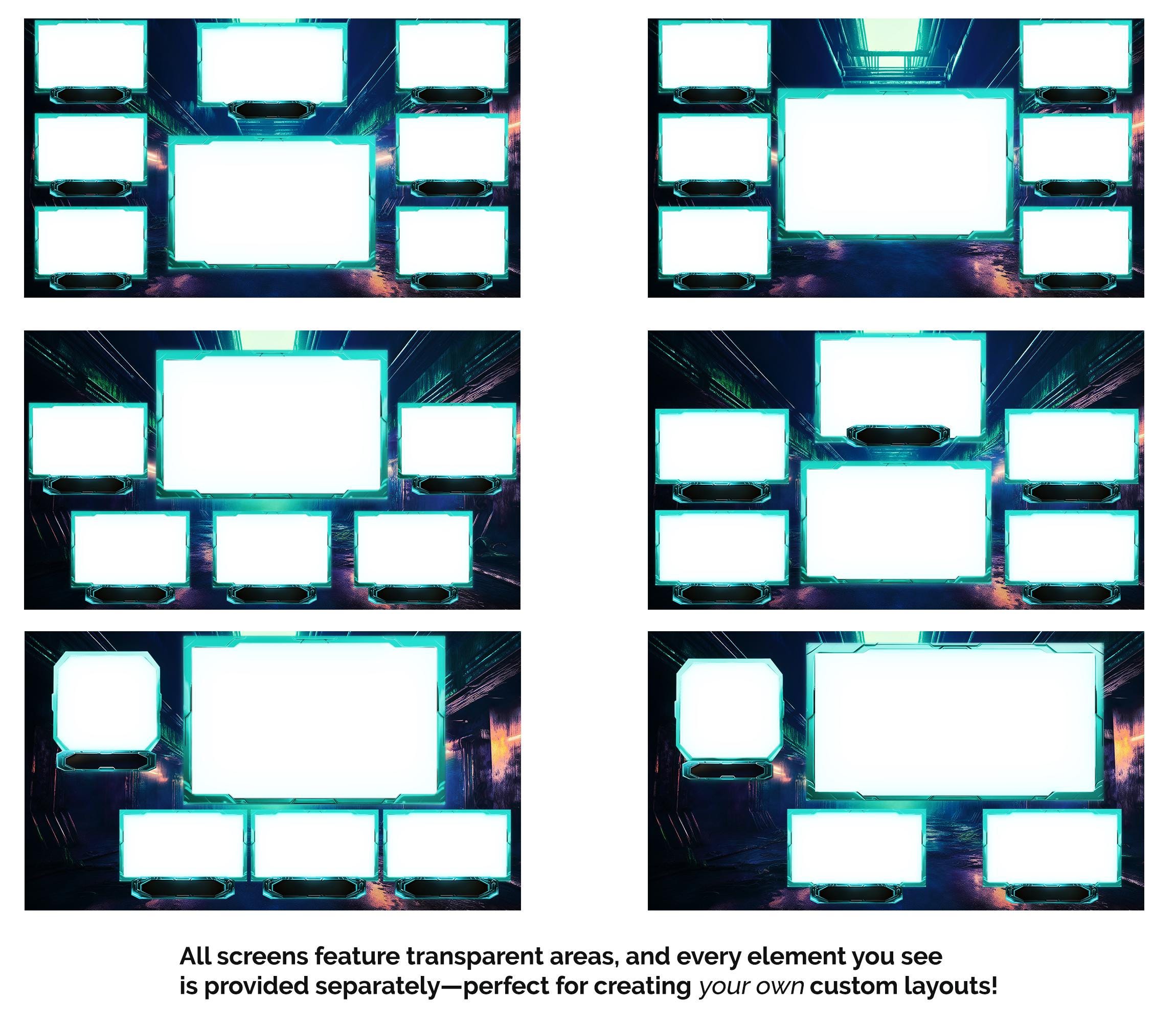 Cyperpunk Twitch Overlays Package for Livestream Dnd, RPG, Neon ...